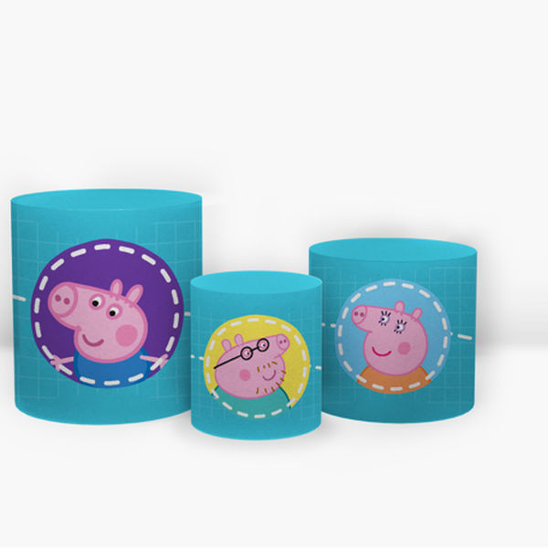Kit Trio Capas De Cilindros Peppa Pig Licenciado