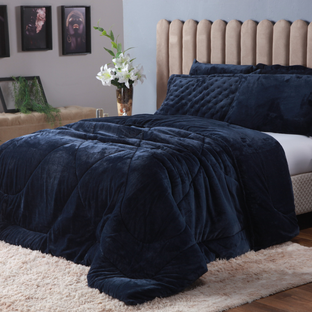 Edredom King La Dotta Plush Flannel Dupla Face