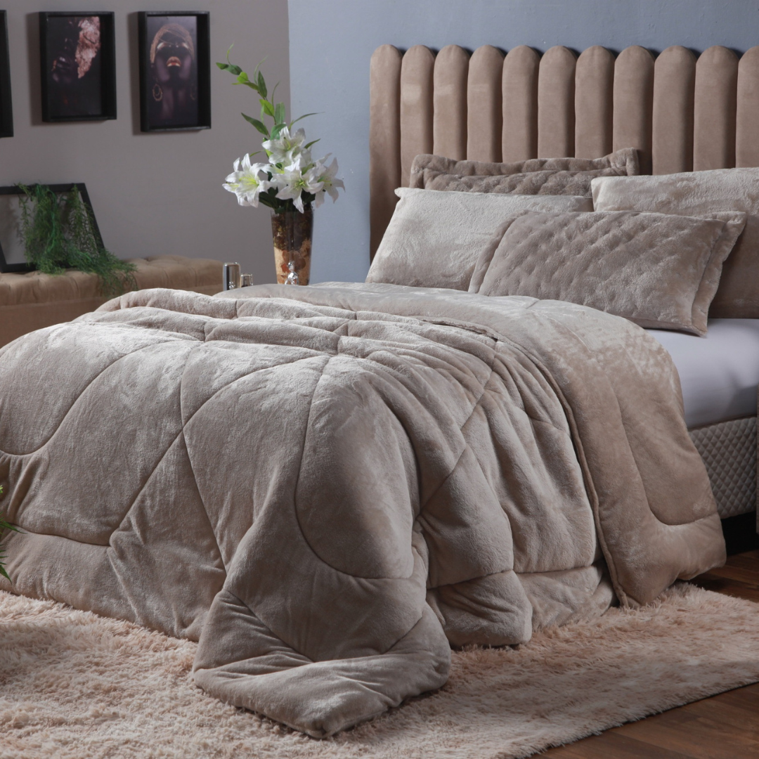 Edredom Casal La Dotta Plush Flannel Dupla Face