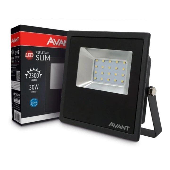 Refletor Led 30W 6500K Slim Bivolt Avant