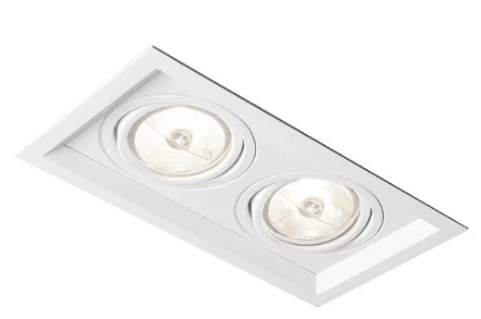 Spot Embutido Duplo AR111 Duplo Recuado MOON