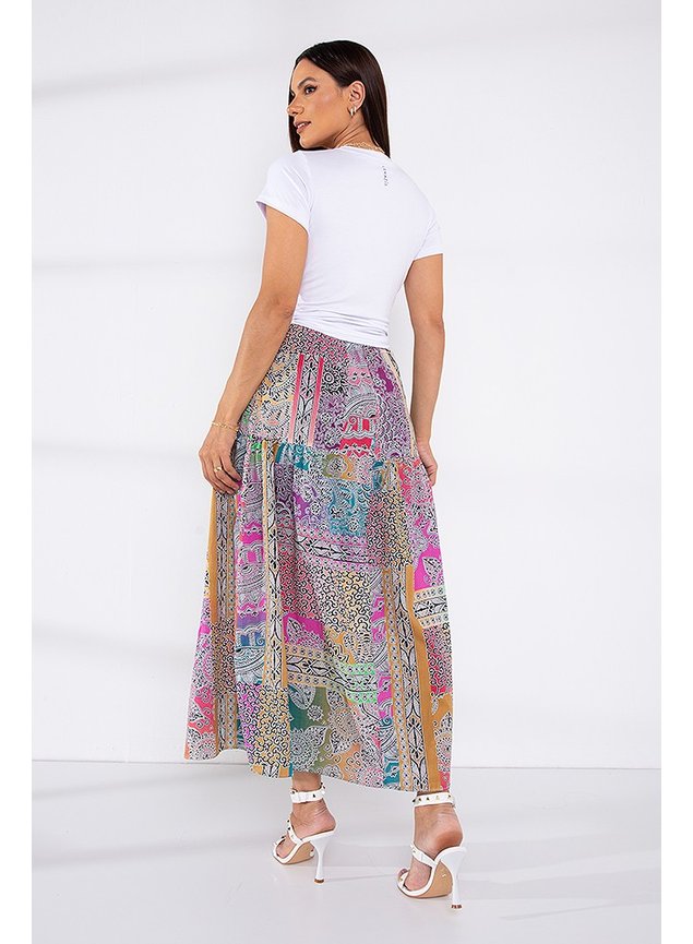 Saia Maxi Midi Estampa Gypsy Lenna