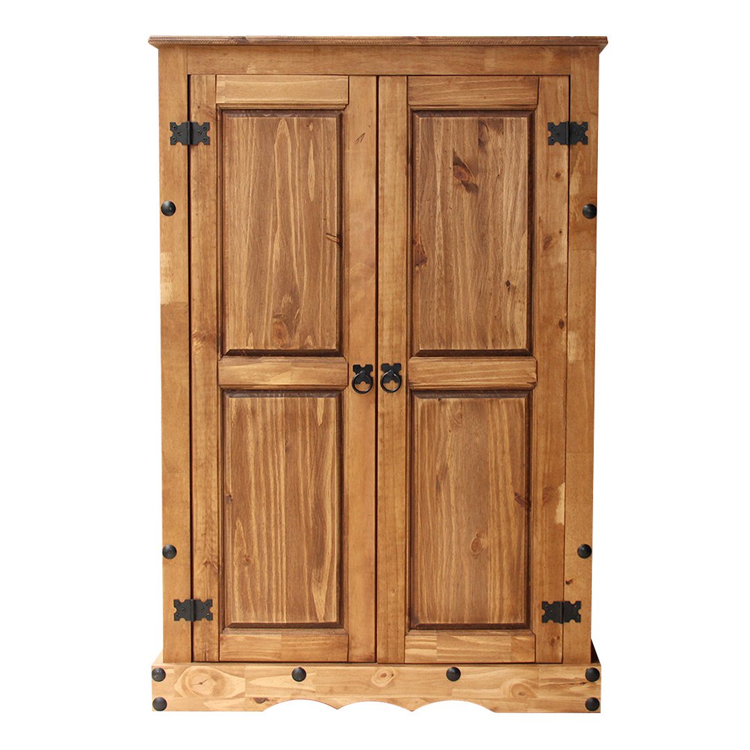 Armário Multiuso Rústico em Madeira 2 Portas - Le Mobel