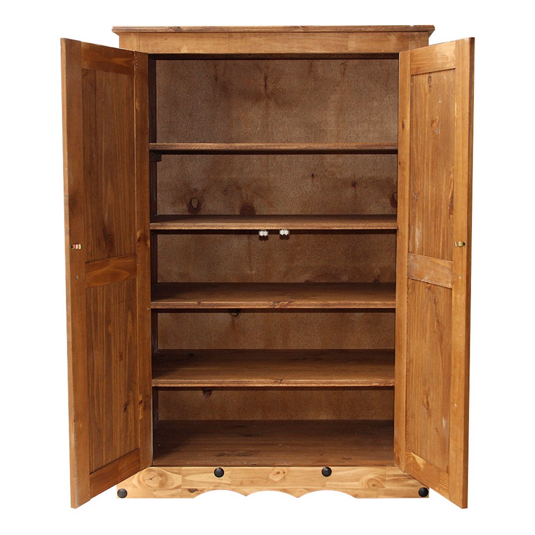 Armário Multiuso Rústico em Madeira 2 Portas - Le Mobel