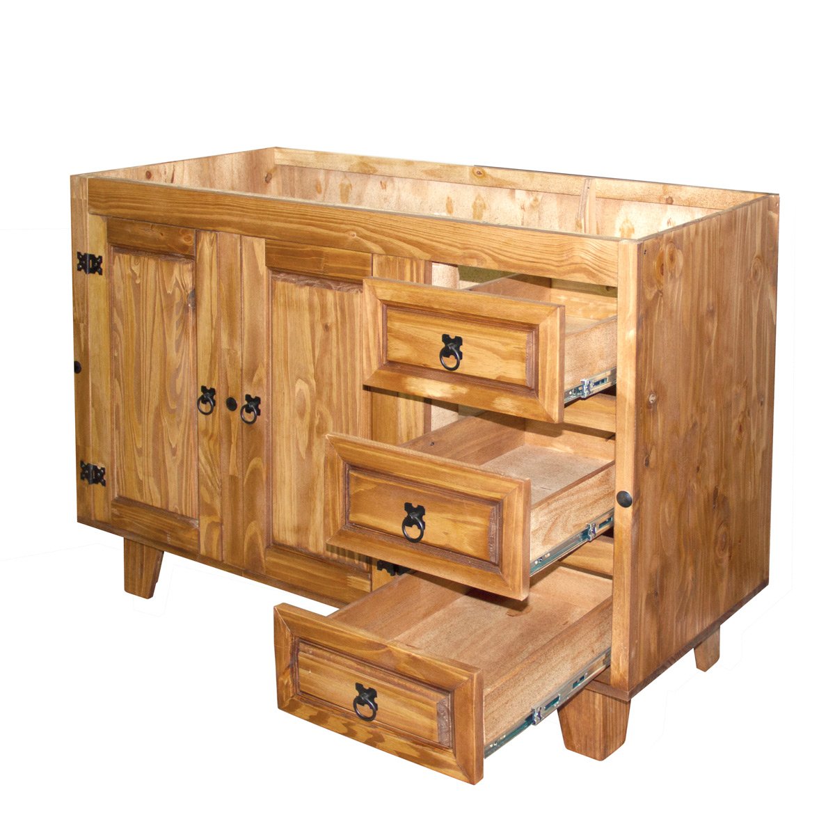 Balcão de Pia Rústico em Madeira 120cm - Le Mobel