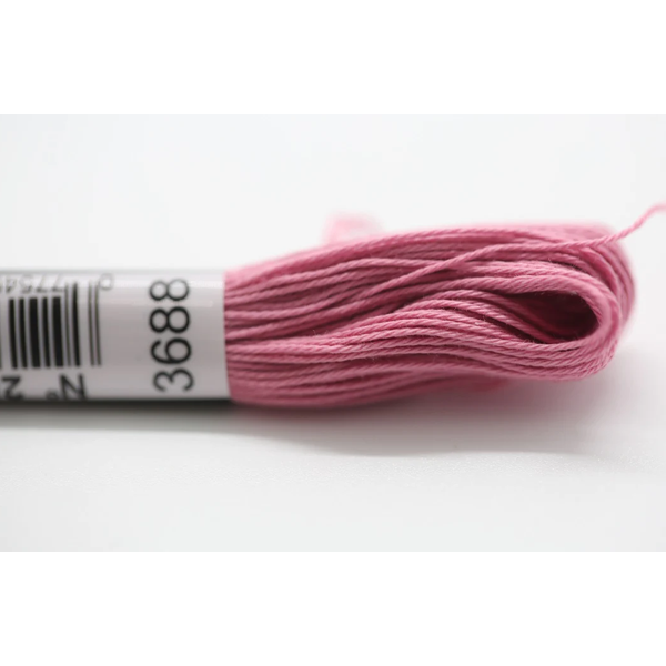 Tons de Rosa Broder 25 DMC Broder 25 Rosa 3688