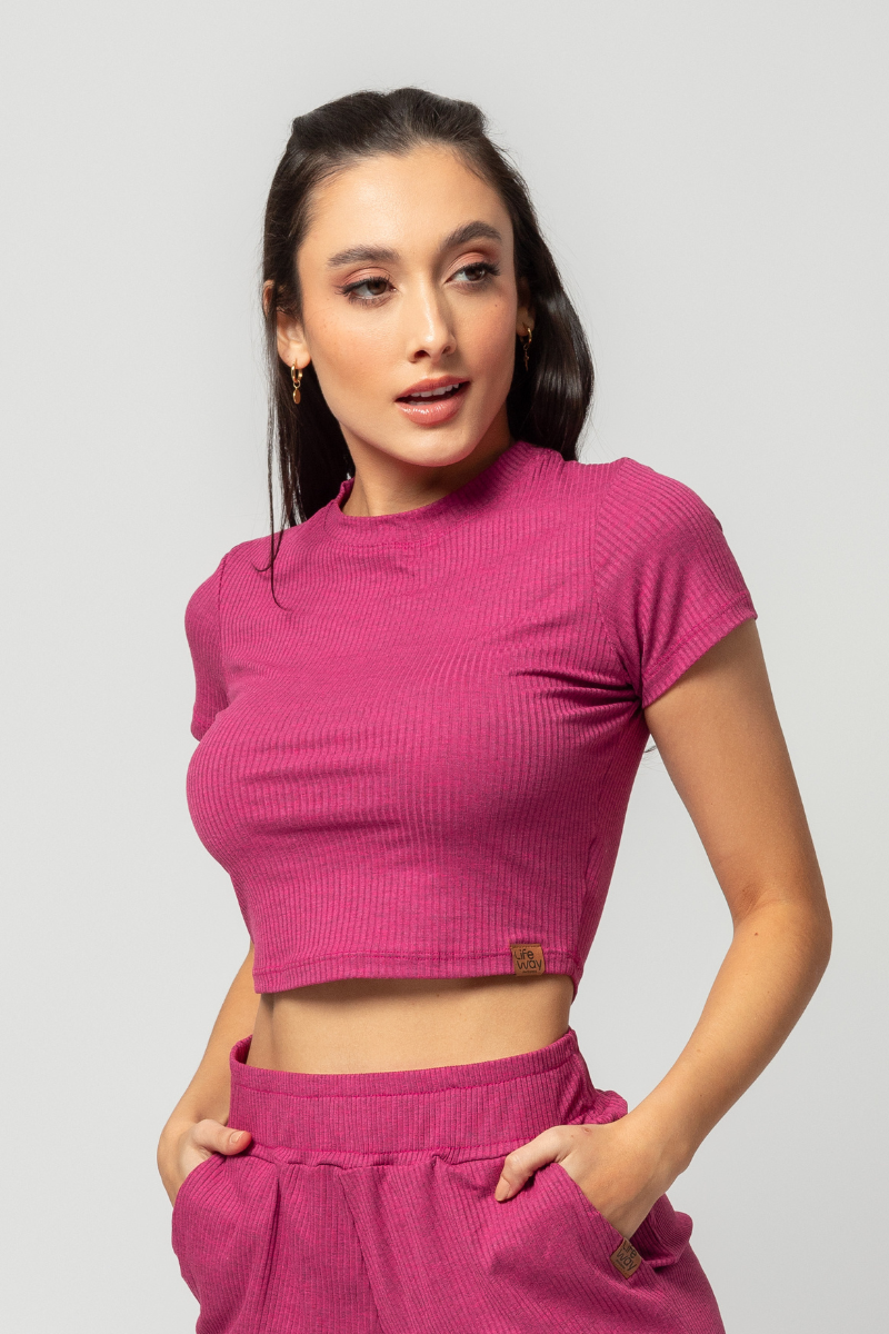 Cropped Lia Pink Lifeway Sport
