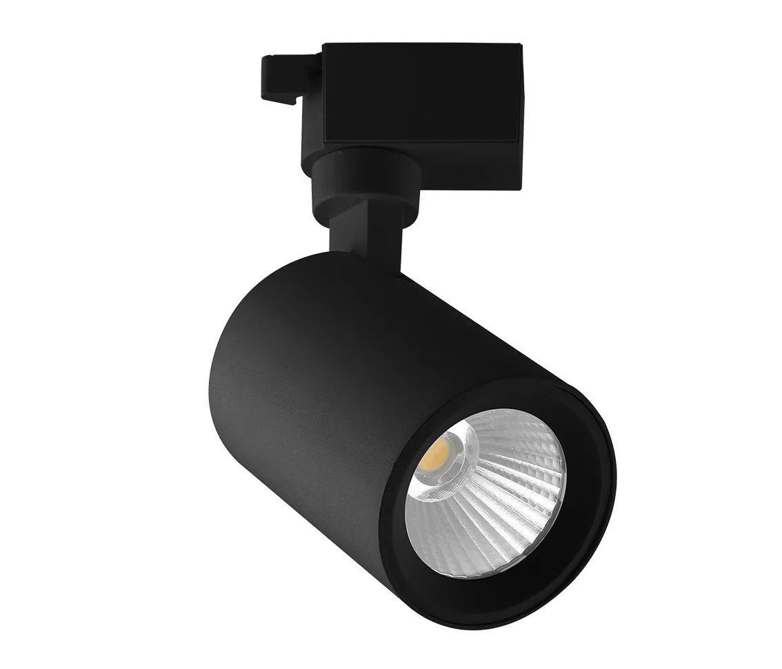 Spot Led Integrado Smart para Trilho Redondo Preto 10w 3000k