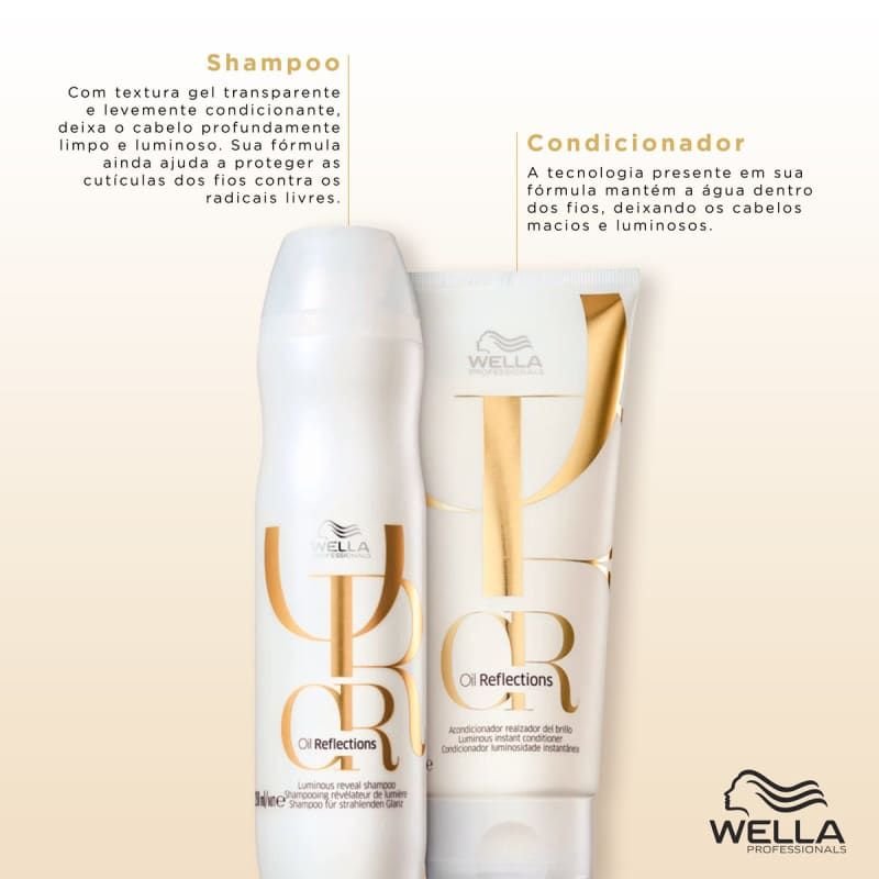 Kit Wella Oil Reflections Sh 250ml + Cond 200ml | Compre Agora