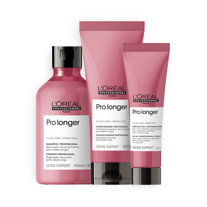 Kit Loreal Pro Longer Preenchimento de Pontas Cabelos Finos