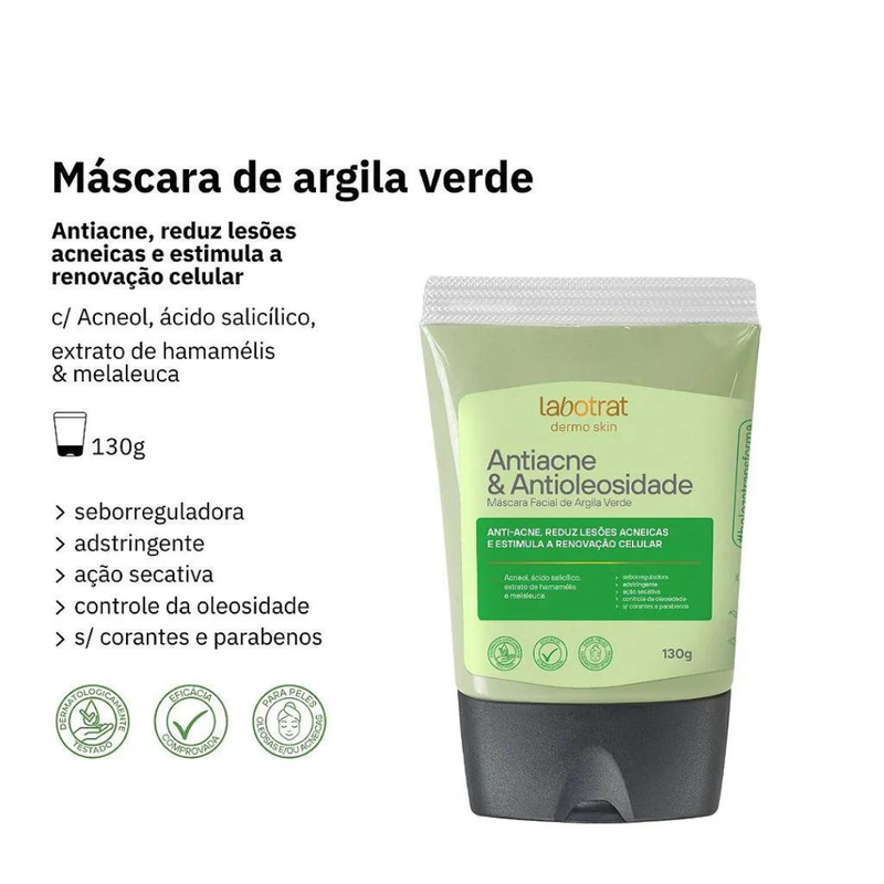 Labotrat Sab Vita C + Esfoliante + Hidra Gel + Argila Verde