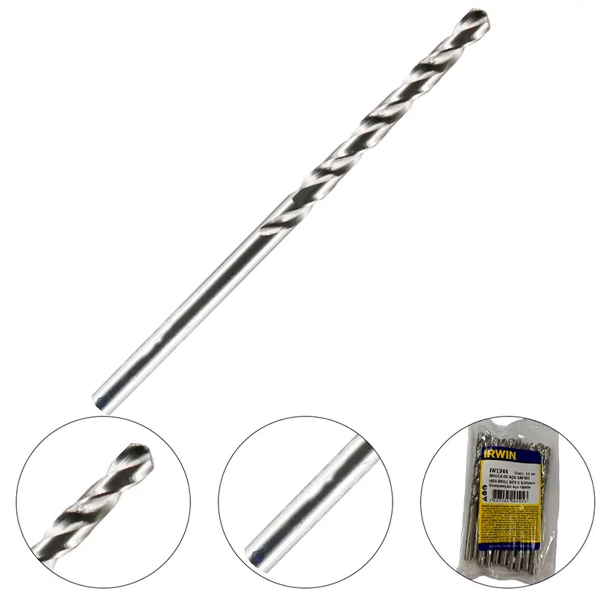 Broca Ar Din 338 Irw 86x 05.00mm Sp C/10 Único