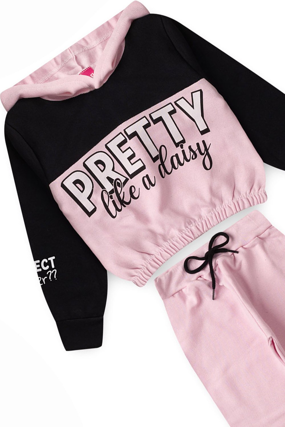 Conjunto Infantil Moletom Rosa Claro - Mafi Kids Rosa Claro