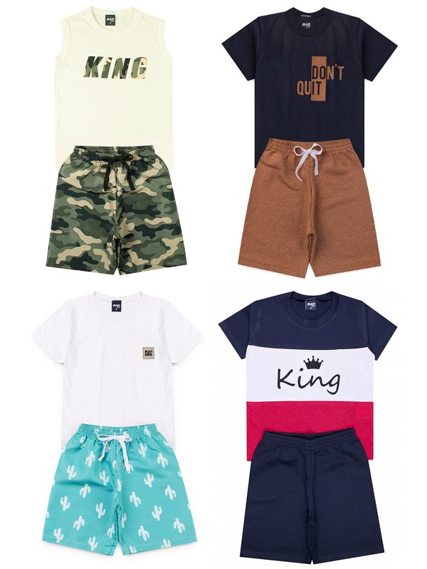 Kit 4 Conjuntos de Verão Menino