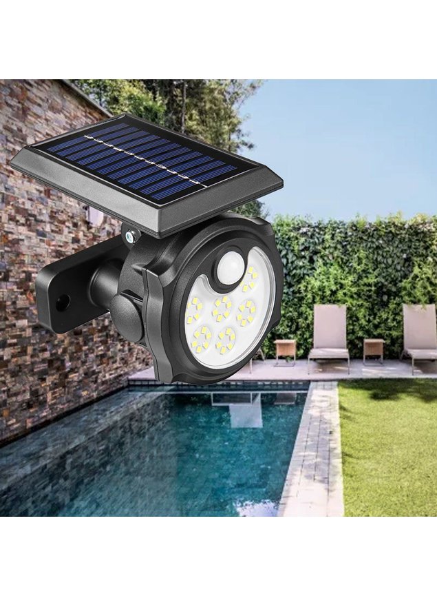 Lanterna Luminária Solar à Prova D'água Sensorial Para Jardim - 26 LED