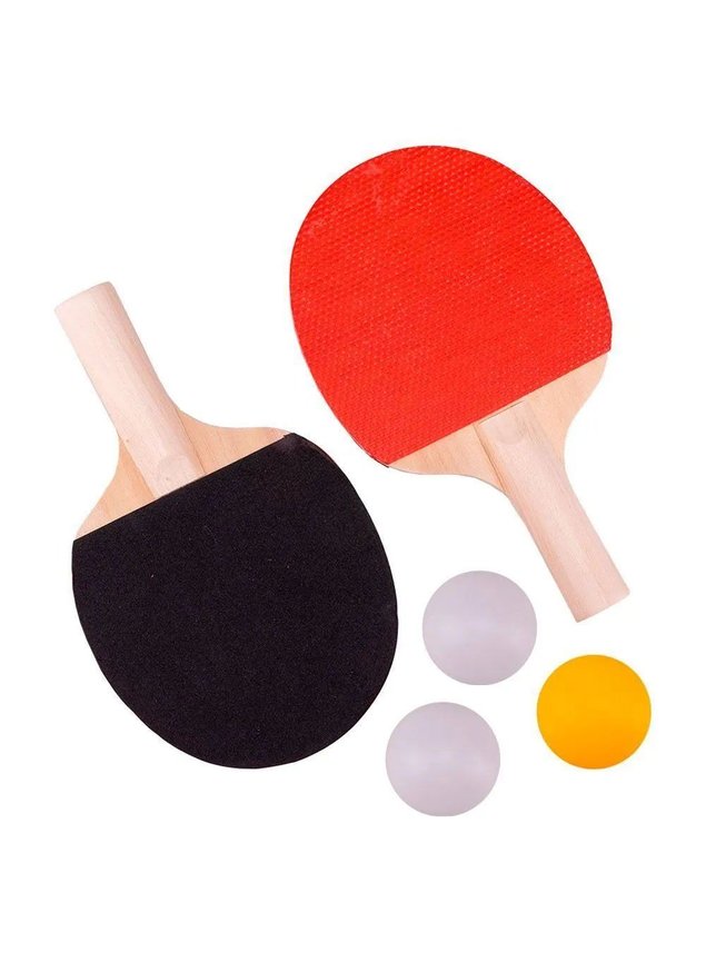 Kit Ping Pong 2 Raquetes e 3 Bolinhas