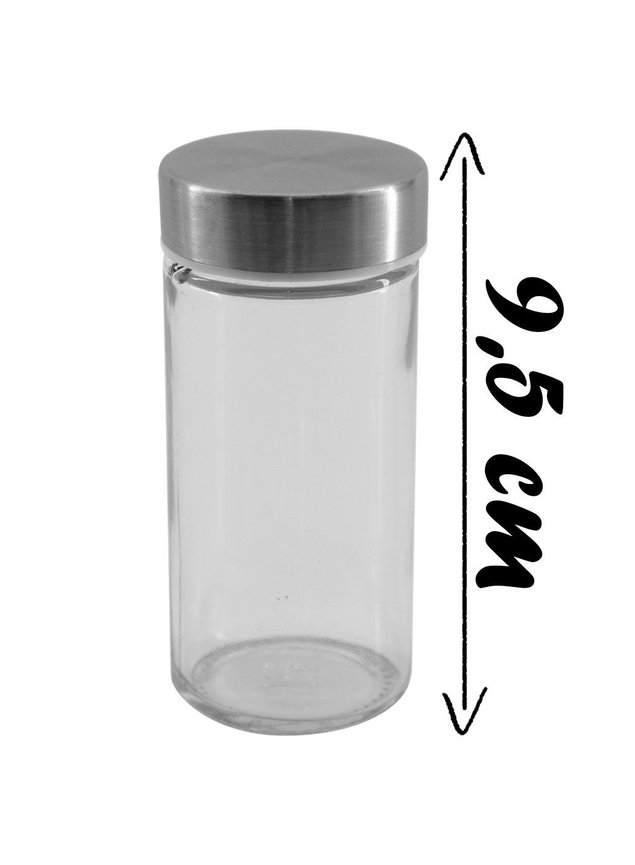 Kit Porta Temperos 20 Potes Com Suporte Giratório Em MDF