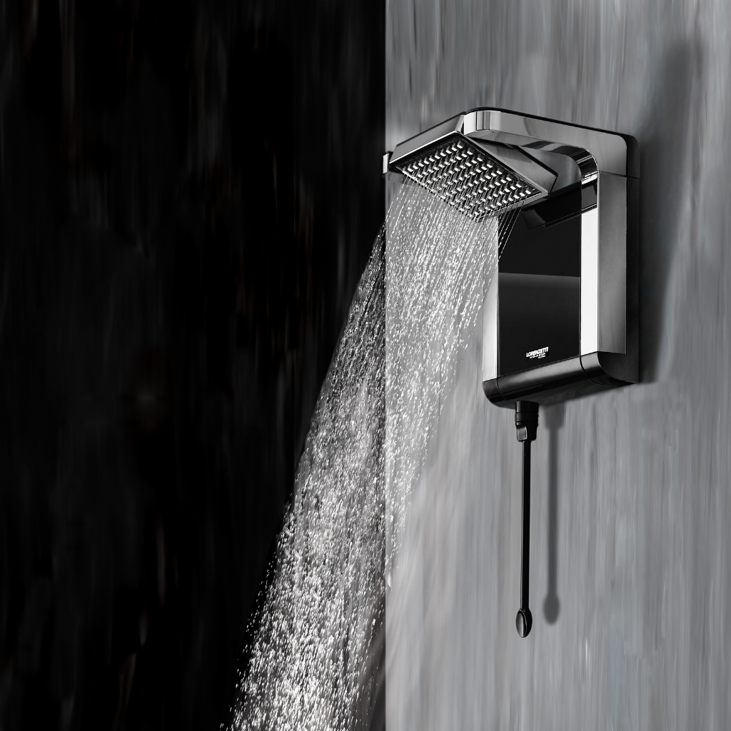 Ducha Acqua Star Ultra Lorenzetti Preto cromado | Loja Gubler