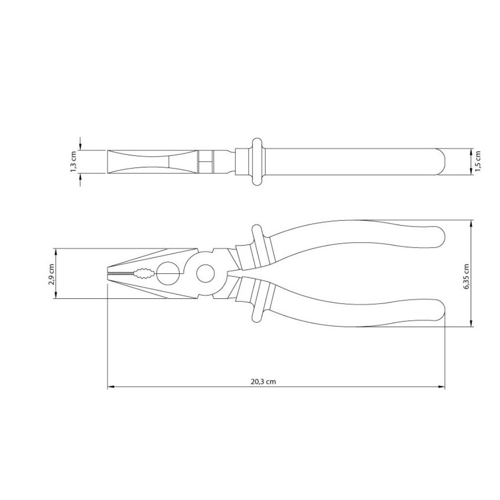 Alicate Universal Isolado 8" Tramontina | Loja Gubler