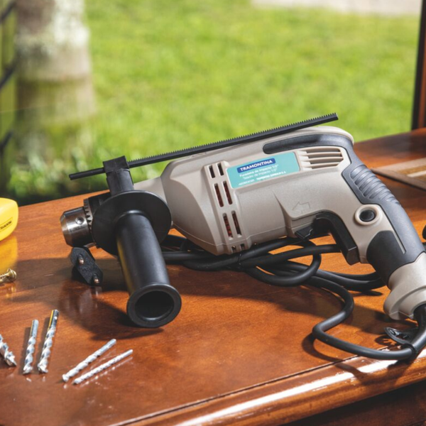 Furadeira De Impacto 500W 1/2" 220V Tramontina | Loja Gubler