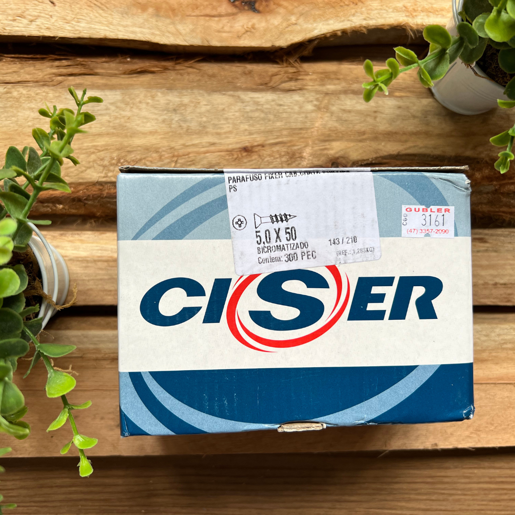 Parafuso Fixer Phillips Ciser 5,0x50 300 Peças | Loja Gubler