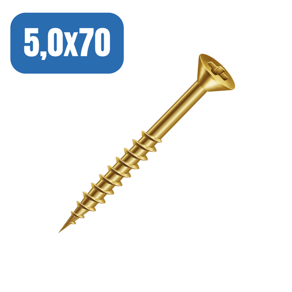 Parafuso Fixer Chato Phillips Ciser 5,0x70 100 Peças | Loja Gubler