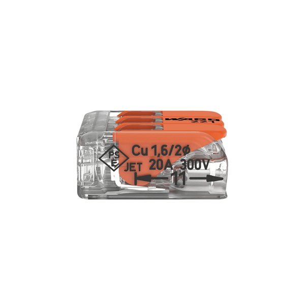 3 Conectores Emenda 4MM 3 Polos 221-413 Wago | Loja Gubler