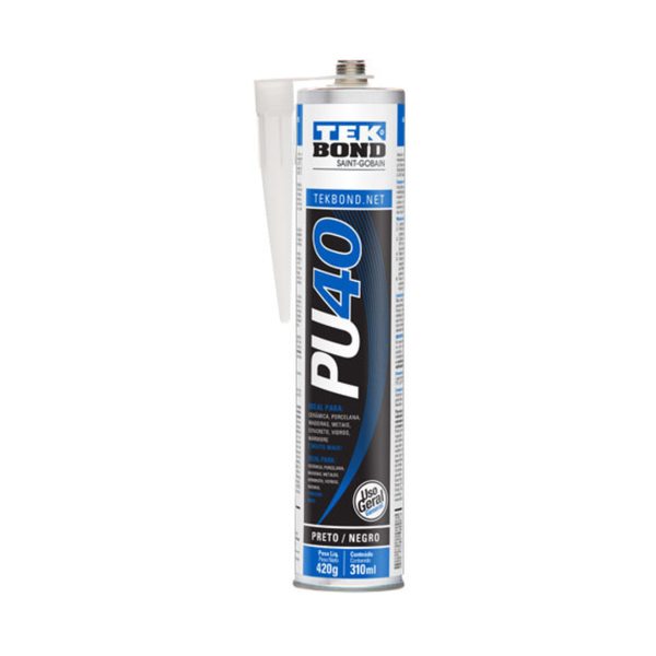 Silicone PU 40 310ML Tekbond Preto | Loja Gubler