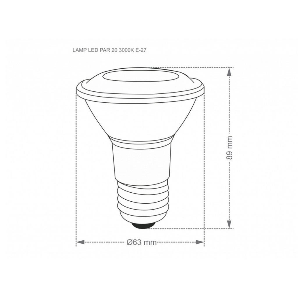 Lâmpada Led Par 20 7W 38 Taschibra | Loja Gubler
