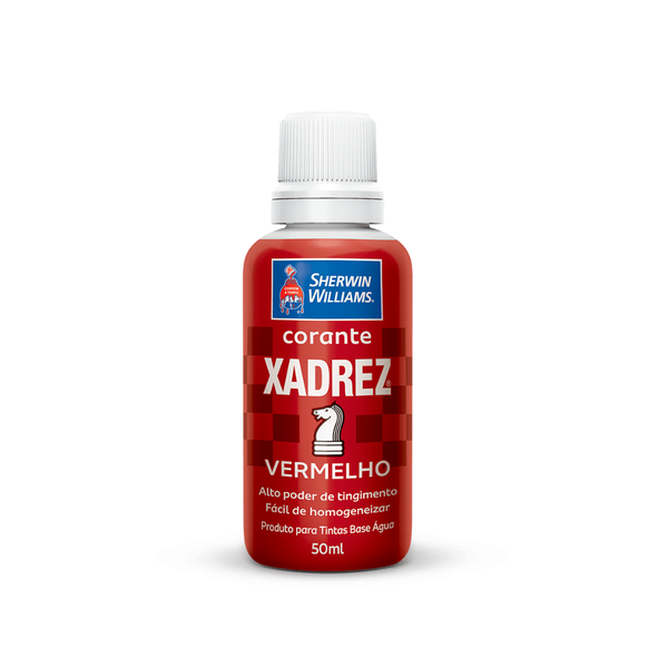 Corante Xadrez 50ML Sherwin Williams Vermelho | Loja Gubler