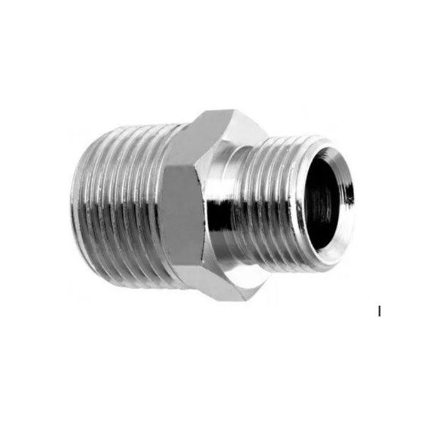 Niple Com Porca Rosca Macho E Femêa 1/2 - Blukit