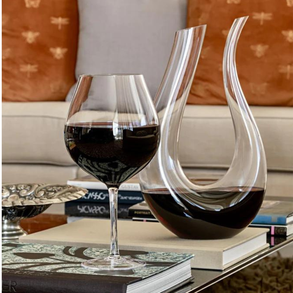 Decanter De Cristal Feito Mao Em U Decantador Vinho Tinto