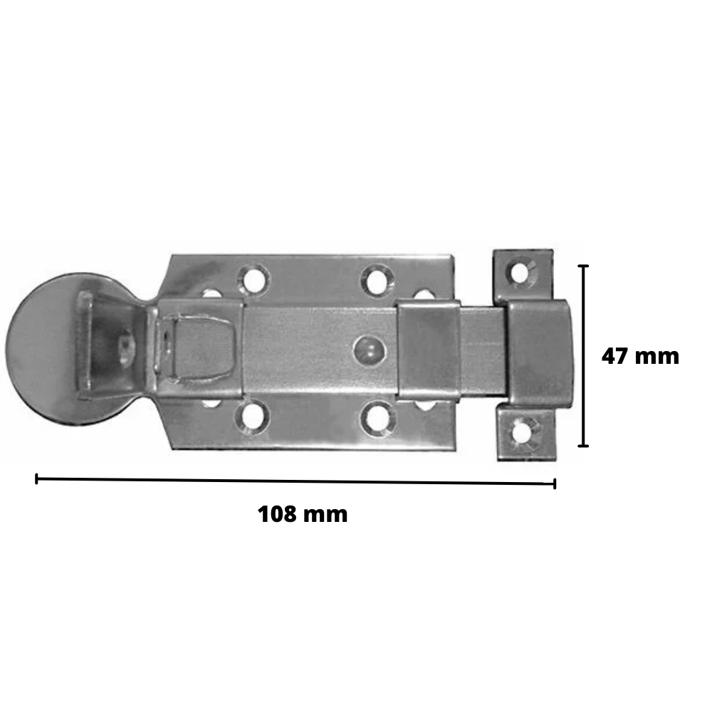 Fecho Porta Cadeado Inox parafusos Synter