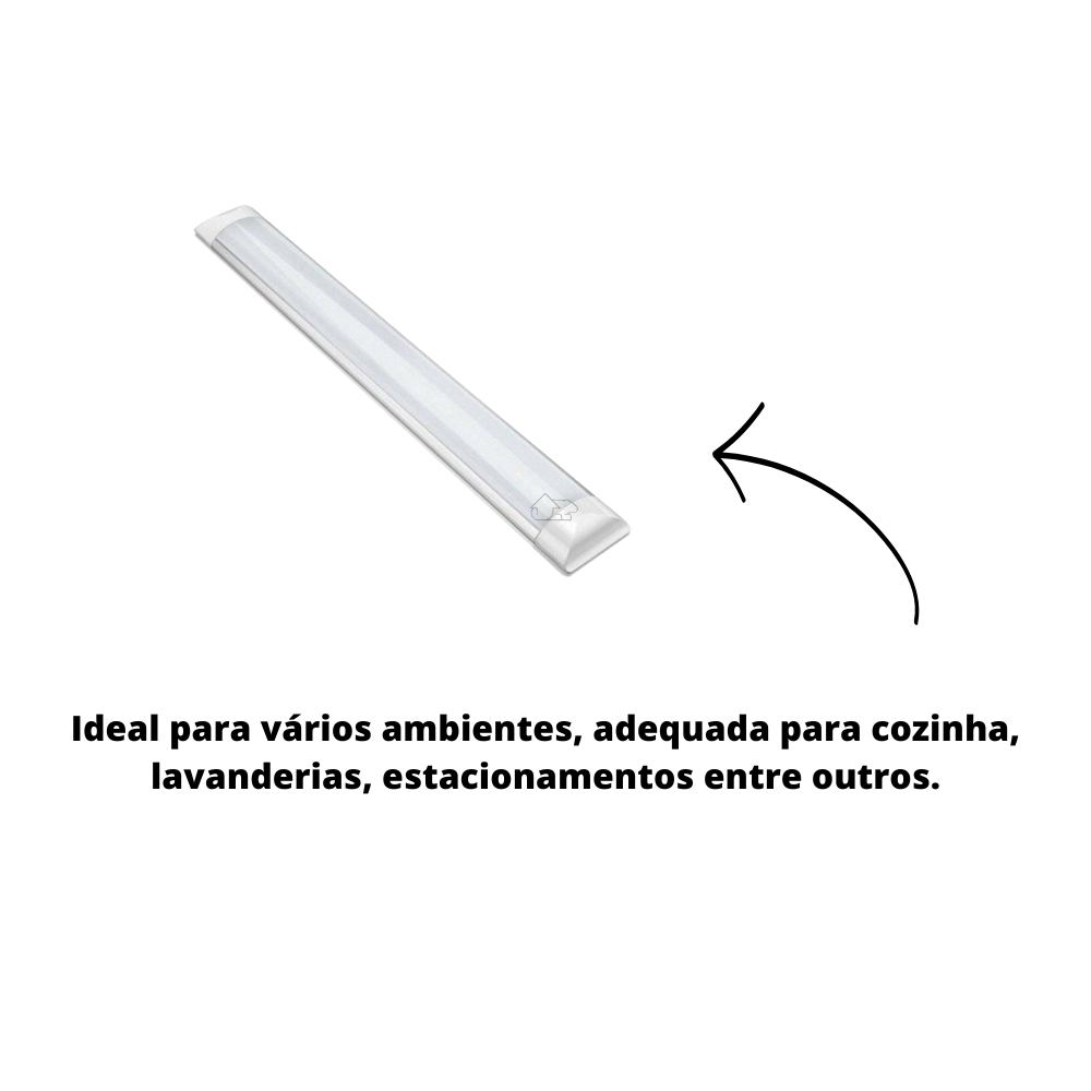 Luminaria Led Linear 18w 6500k Bivolt 60cm