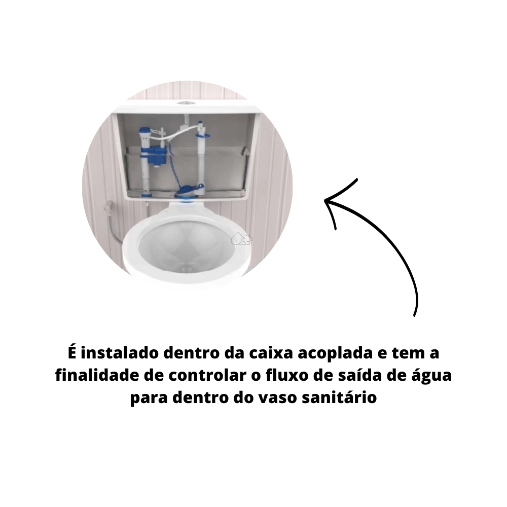 Obturador Universal para Mecanismo de Saída para Caixa Acoplada