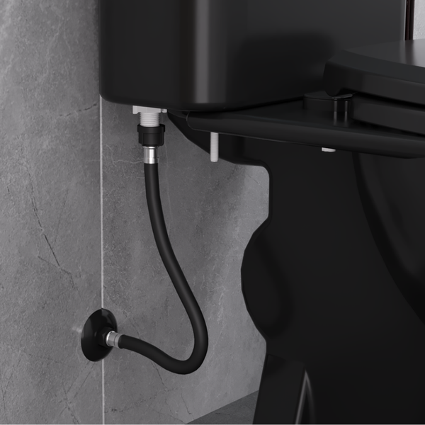 Engate Flexivel Pvc Rabicho 1/2 40Cm Preto Fosco Censi