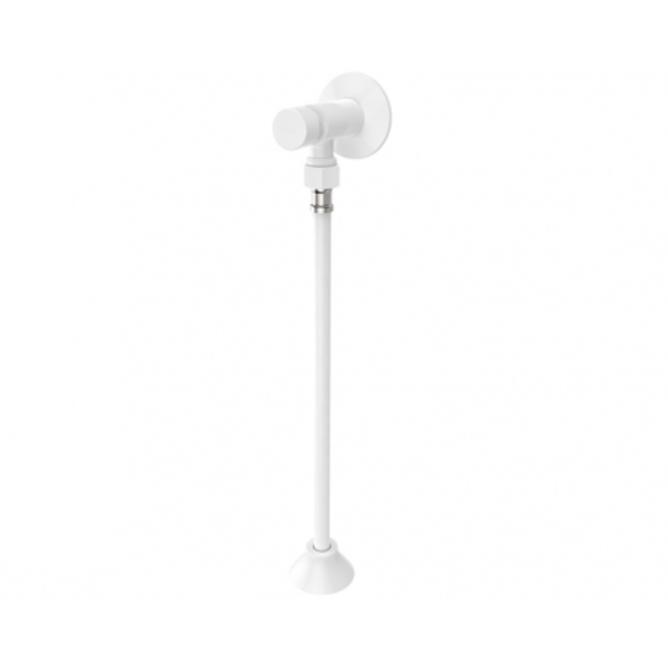 Válvula Para Mictório Branco Com Canopla E Flexível 30Cm Blukit