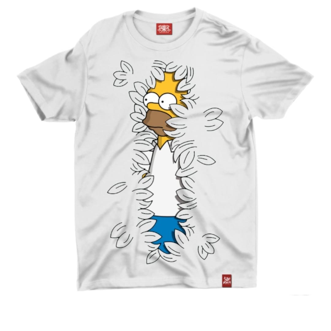 Camiseta Homer Simpson Arbustos Camiseta Homer Simpson Arbustos