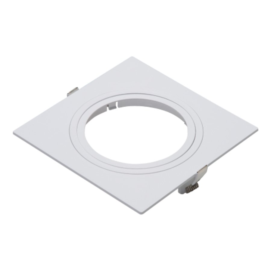 Spot Embutir Quadrado Plano AR70 Branco - Moon