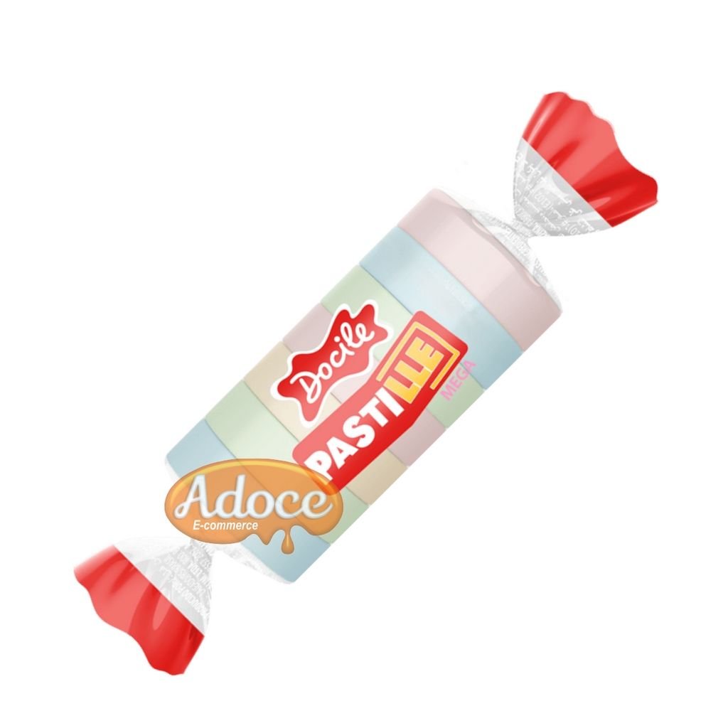 PASTILHA DE FRUTAS PASTILLE MEGA 440G/50UN DOCILE