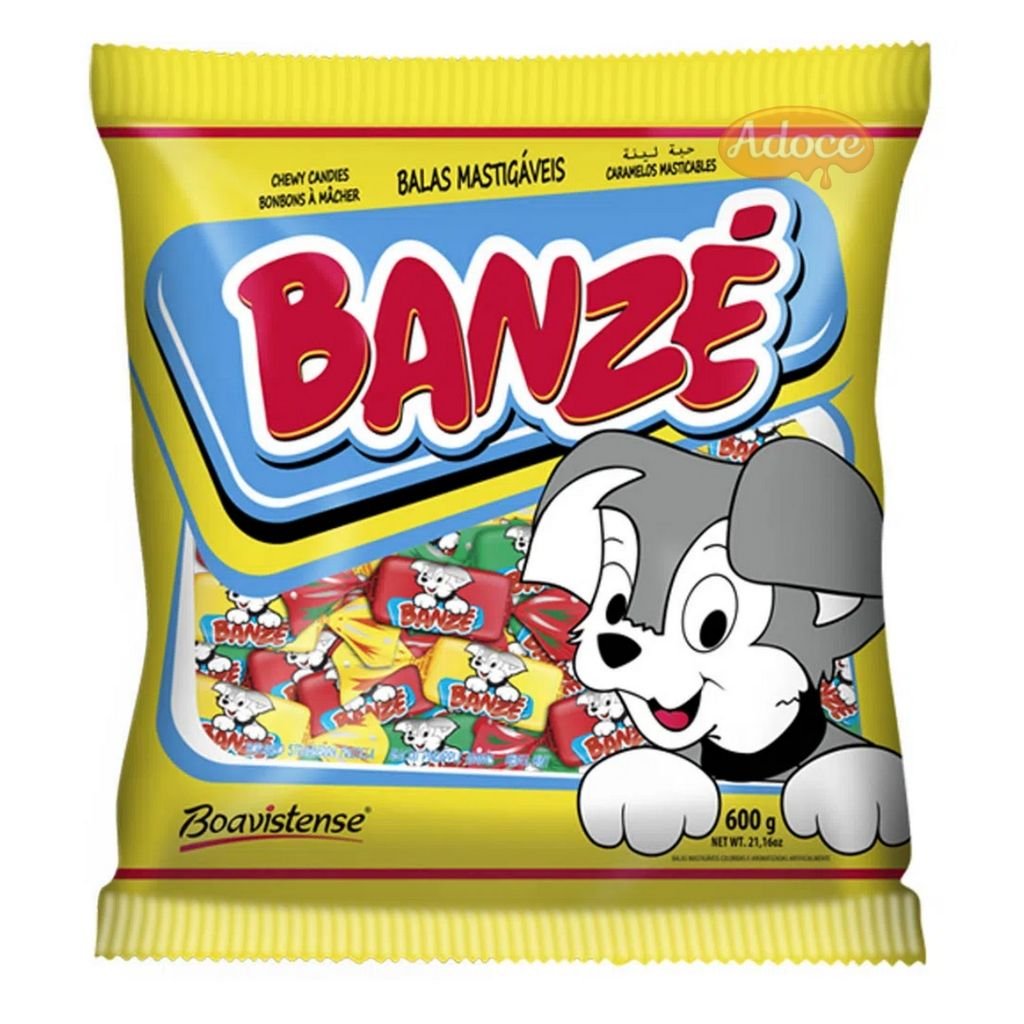 BALA MASTIGÁVEL BANZÉ SORTIDA 600G BOAVISTENSE