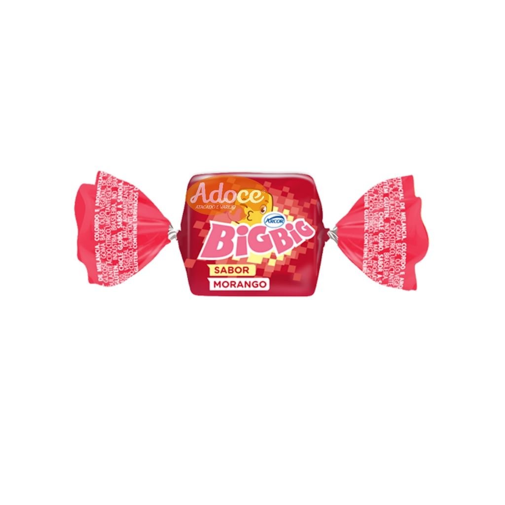 CHICLE BIG BIG 350G/100UN ARCOR MORANGO