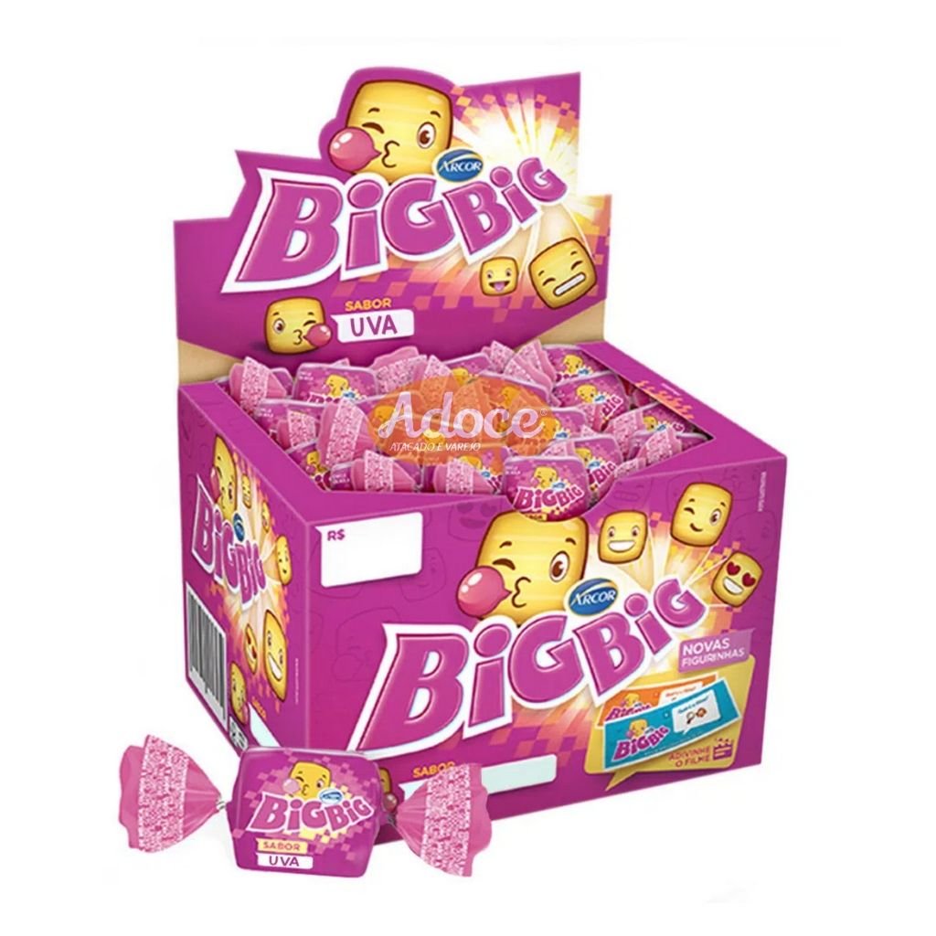 CHICLE BIG BIG 350G/100UN ARCOR UVA