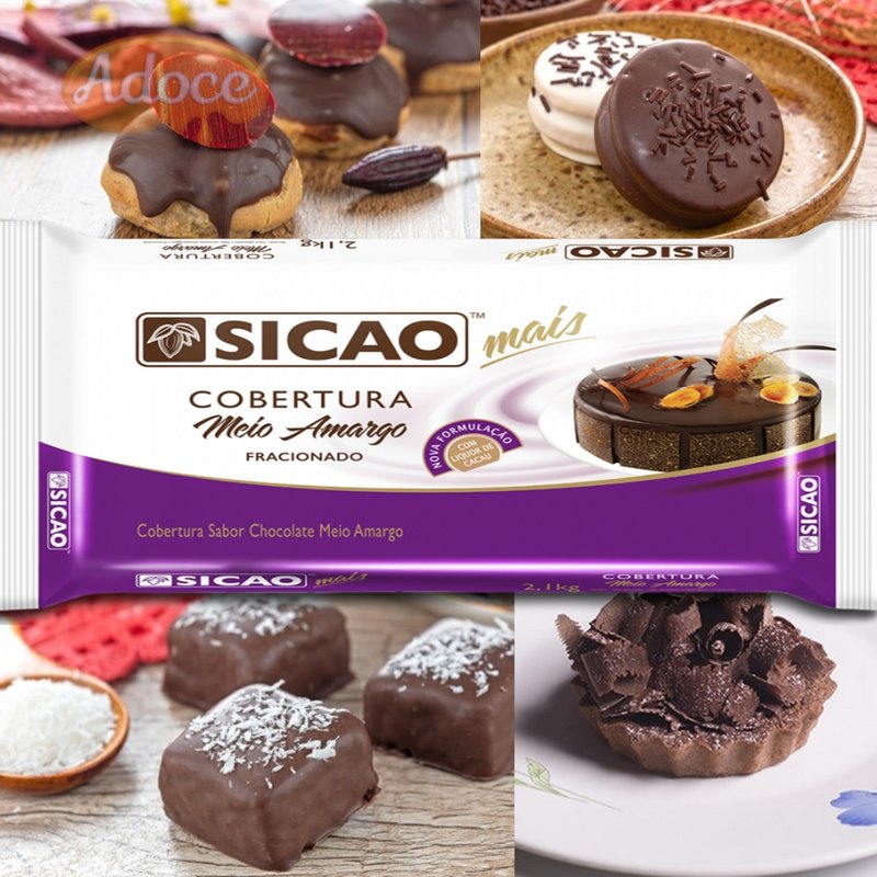 COBERTURA SICAO MAIS MEIO AMARGO BARRA 2,05KG