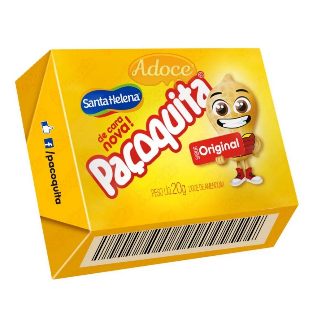 PAÇOQUITA ORIGINAL QUADRADA 1KG/50UN SANTA HELENA