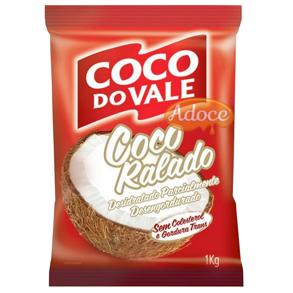 COCO RALADO DESIDRATADO PARCIALM.DESENGORD.1KG COCO DO VALE