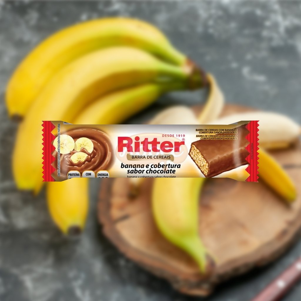 BARRA DE CEREAL RITTER BANANA C/CHOCOLATE 24UNX25G