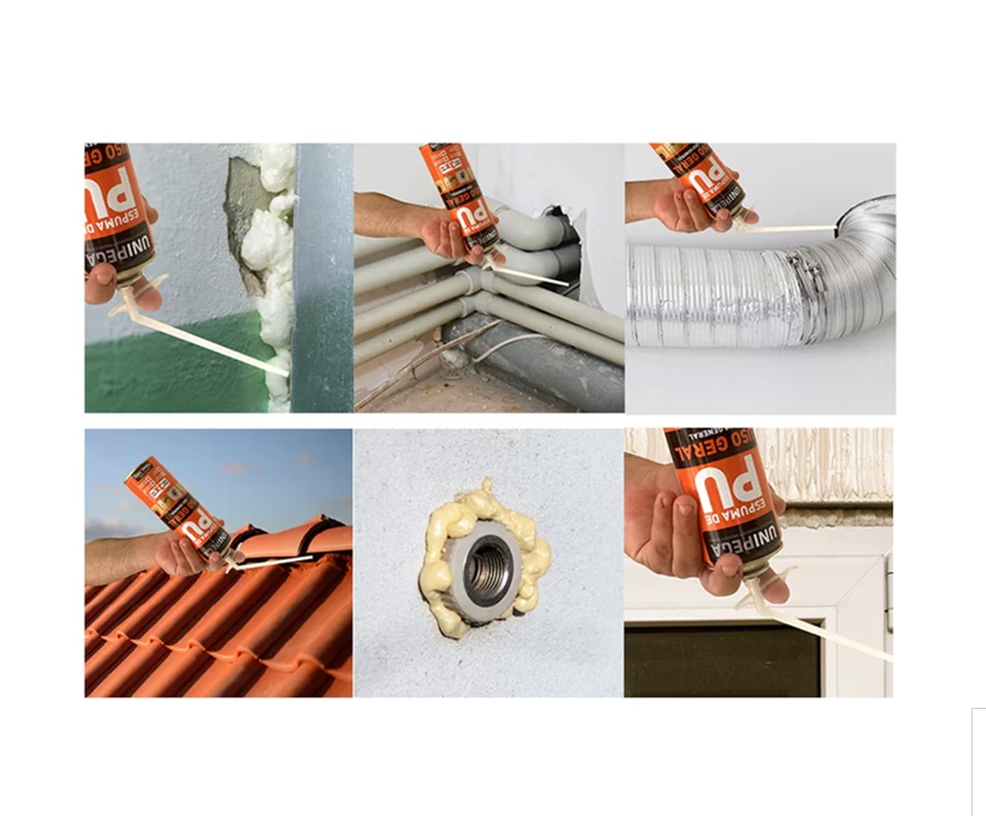 Espuma Expansiva Pu Uso Geral 500ML/340G - Unipega