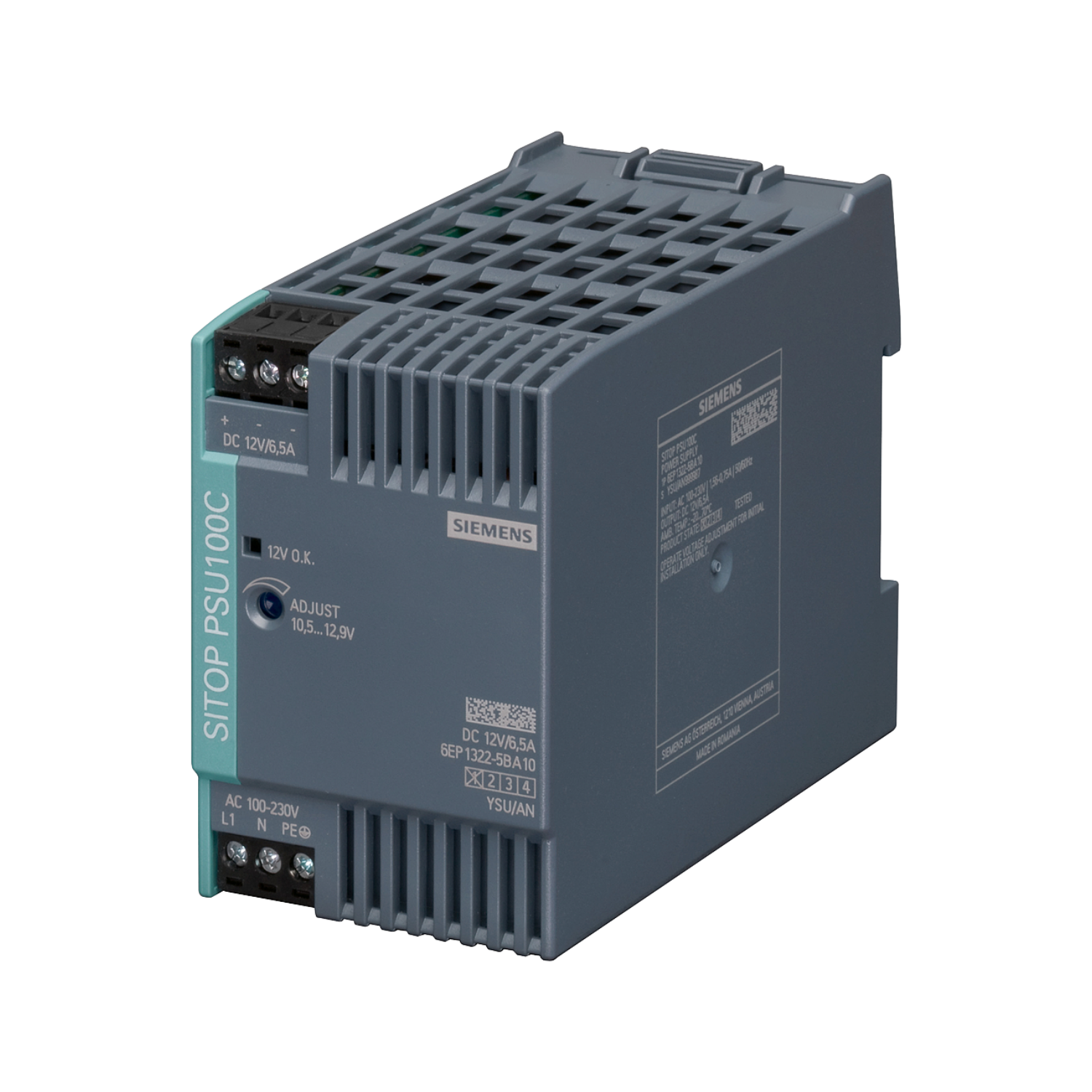 Fonte Sitop Psu 100C 12V 6,5A 6Ep1322-5Ba10 Siemens - Top Master