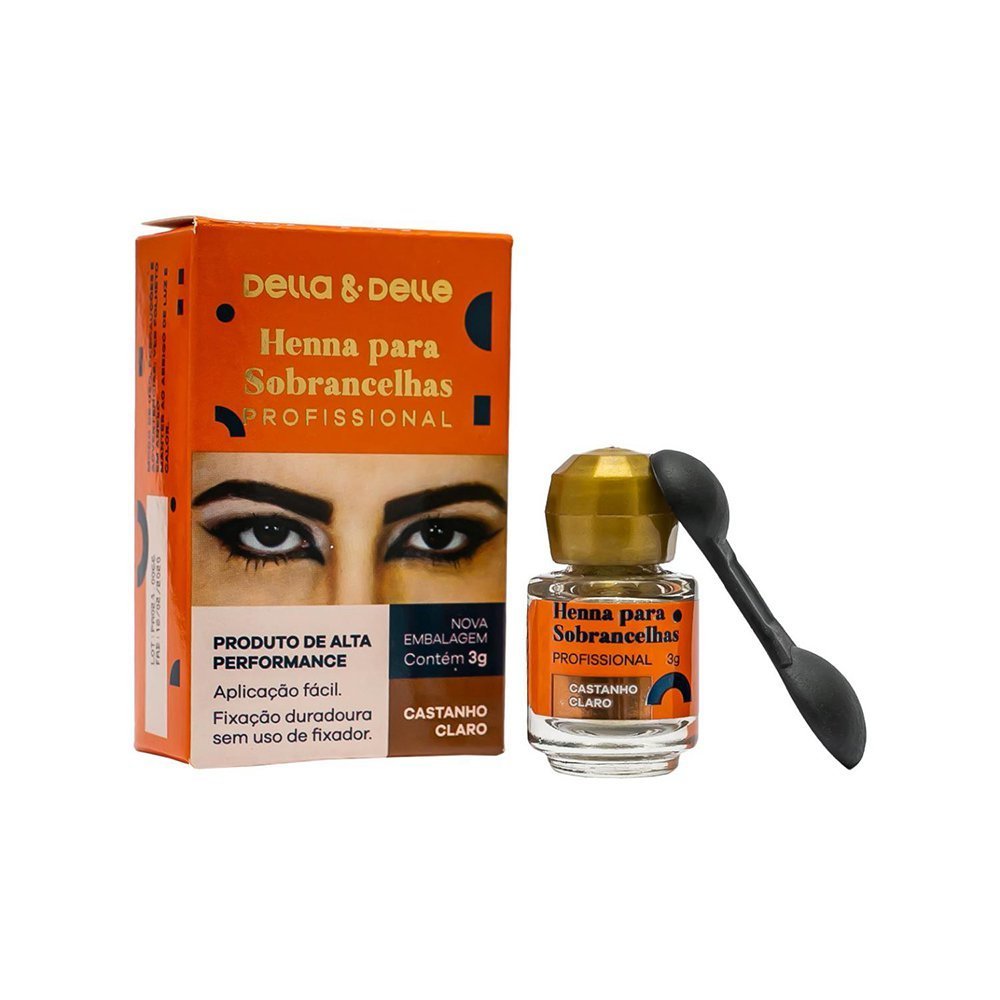Henna Della e Delle - Castanho Claro - 3g